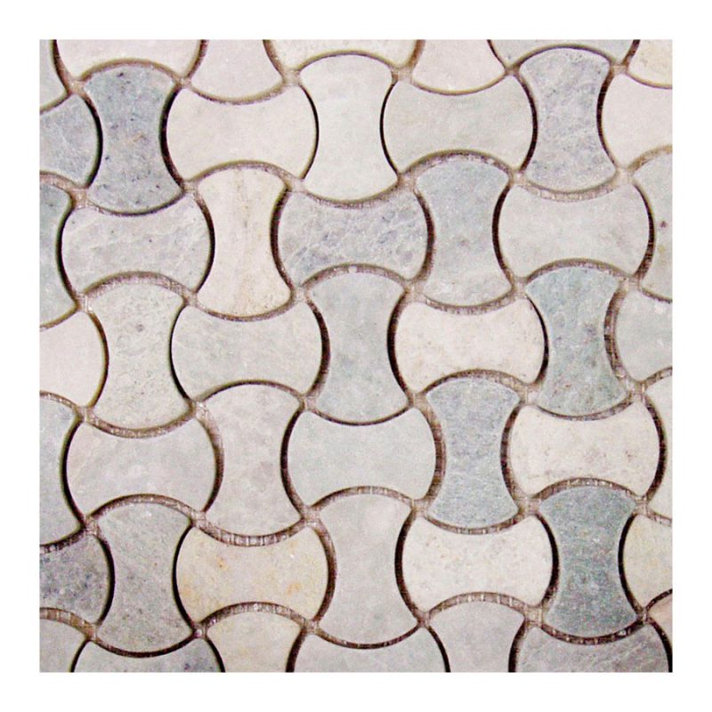 Ming Green Bone 1"x2" Mosaic Honed - Time Marble