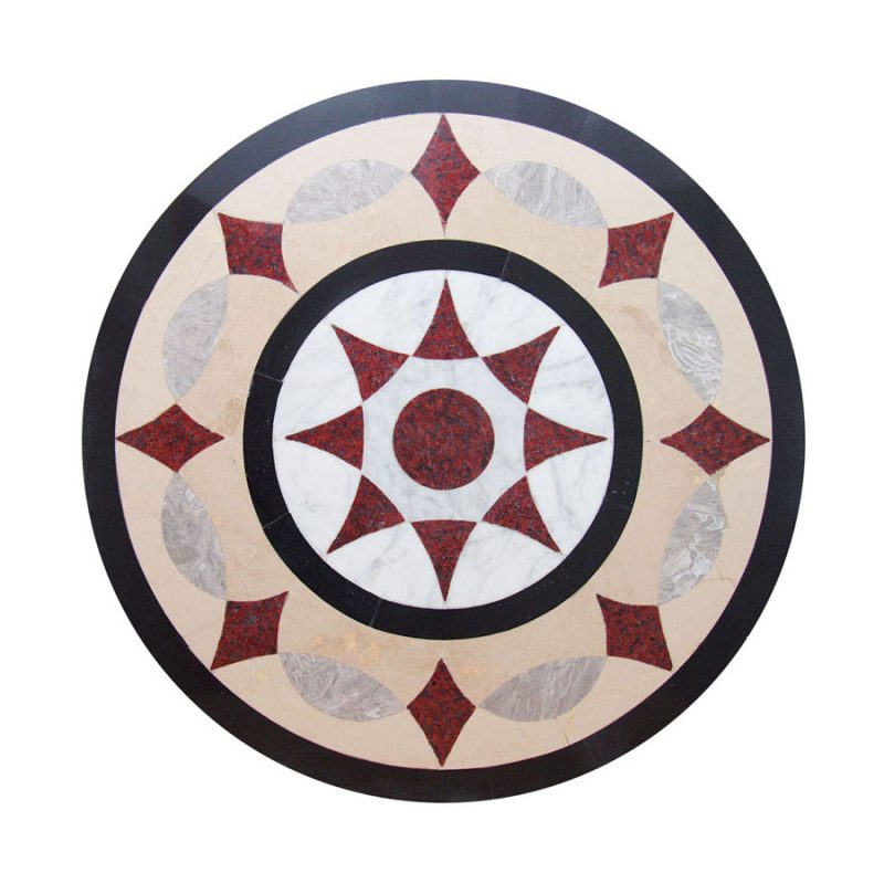 Solar Round Marble Medallion - Time Marble