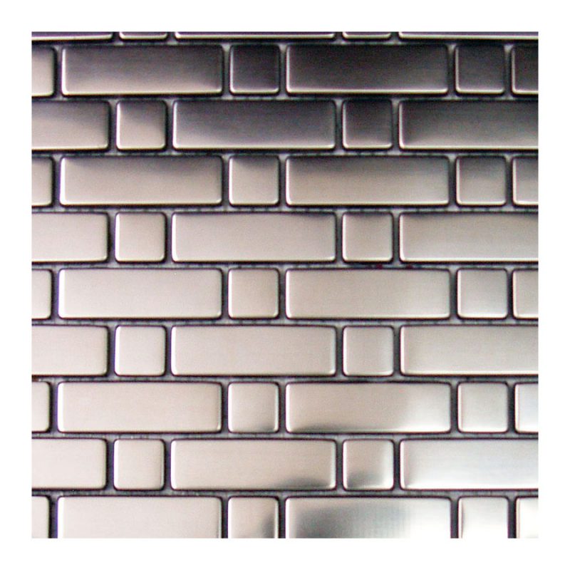 Stainless Steel Mosaic Brick Pattern - Time Marble